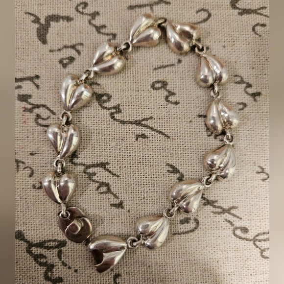 Zina | Jewelry | Sterling Silver Zina Brand Heart Bracelet | Poshmark